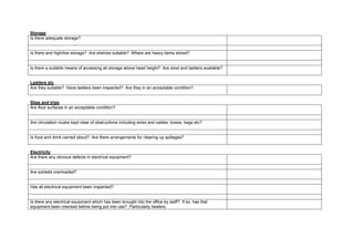 office inspection checklist | PDF