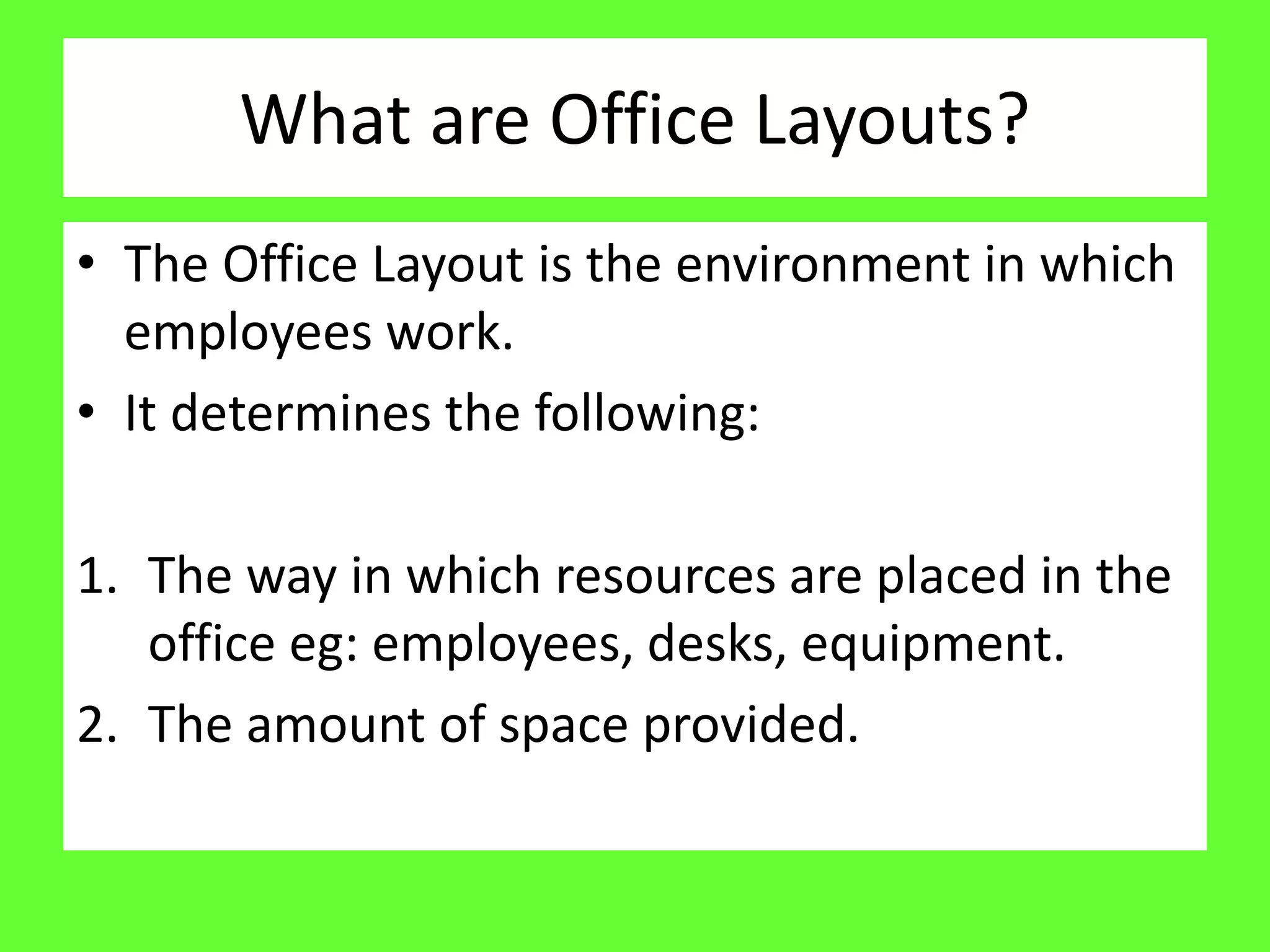 Office layouts powerpoint | PPTX