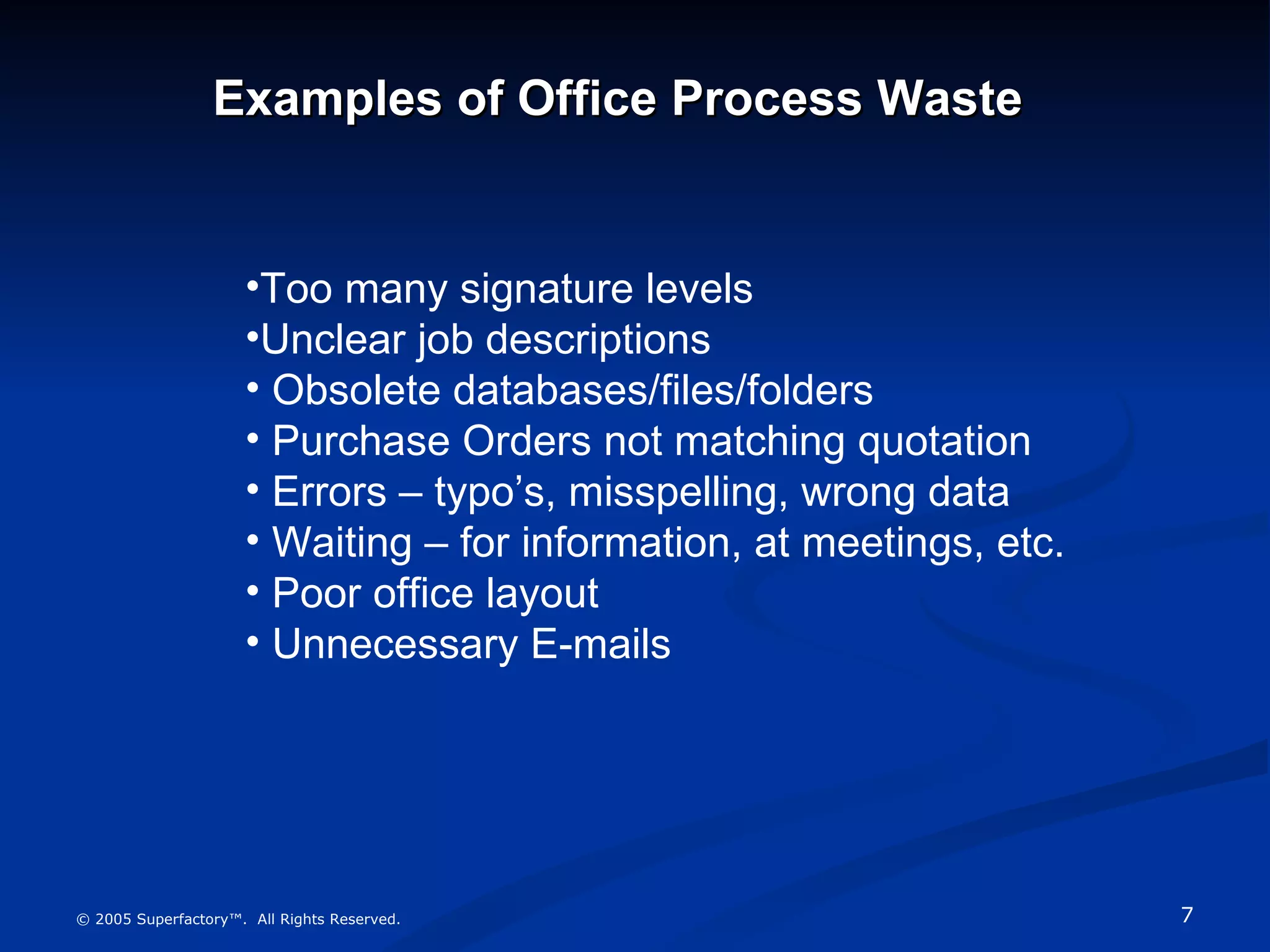 Office Lean Sample | PPT