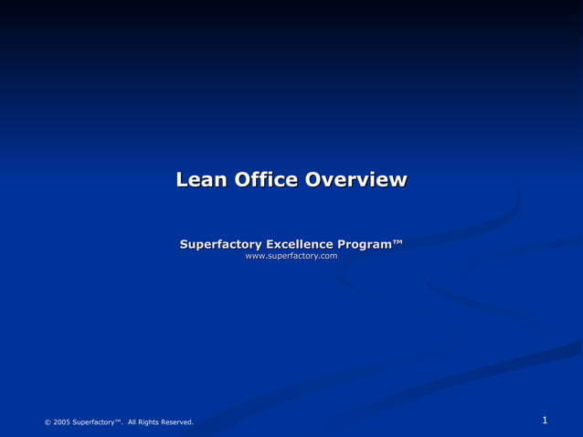 Office Lean Sample | PPT
