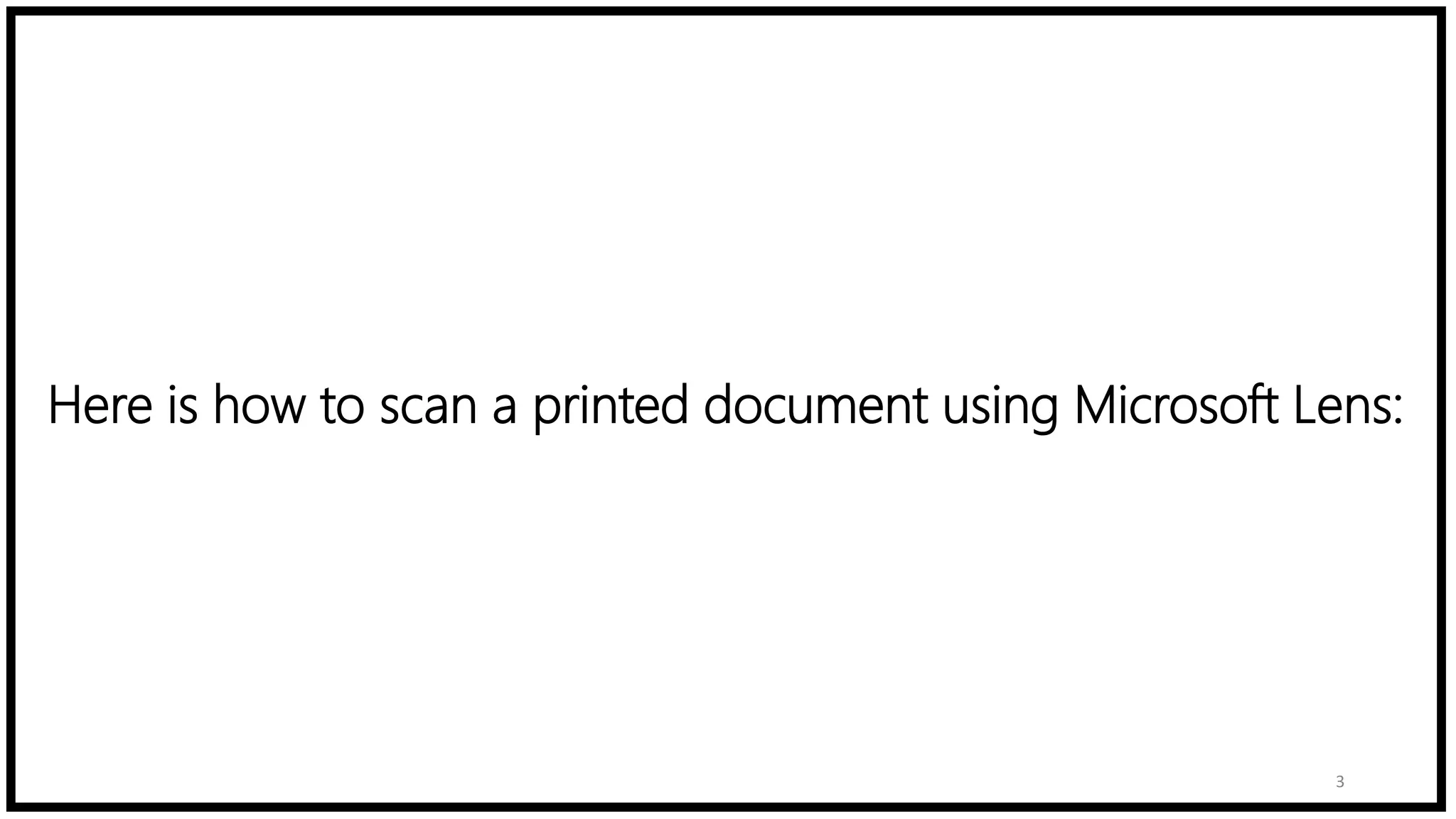 Office lens document | PPTX