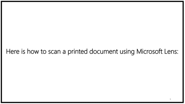 Office lens document | PPT
