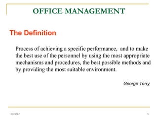 Office management | PPT