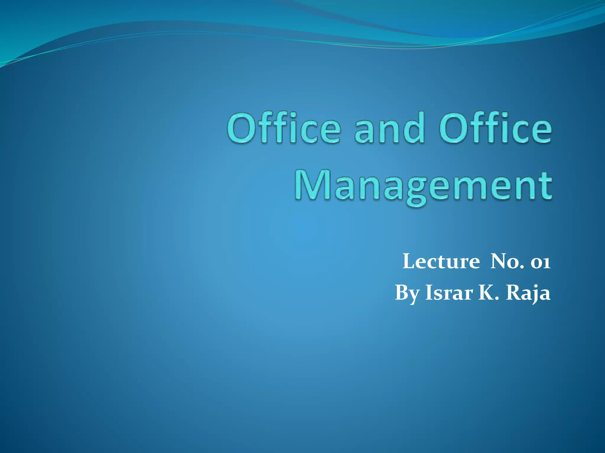 Office management | PPTX