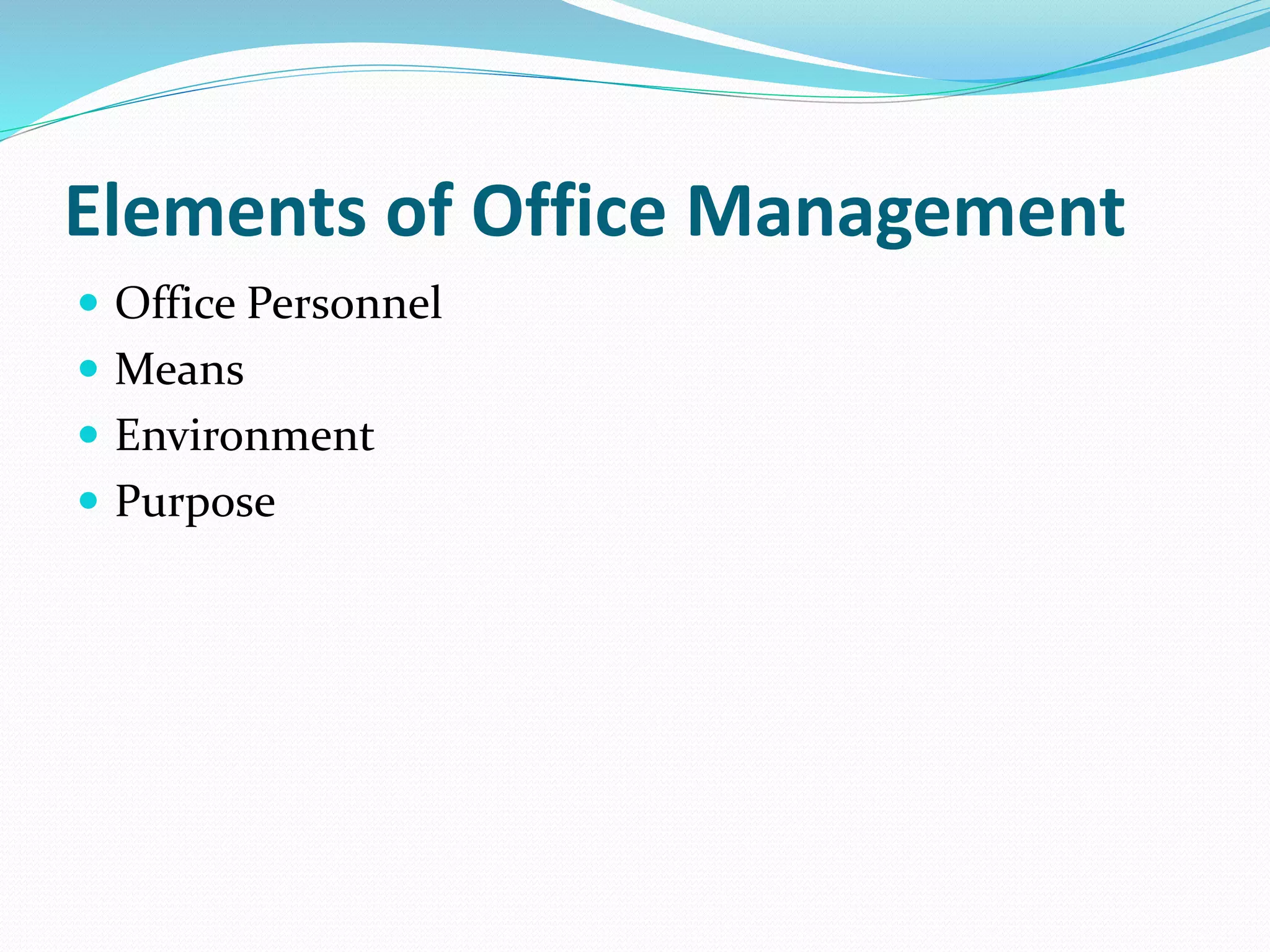 Office management | PPTX