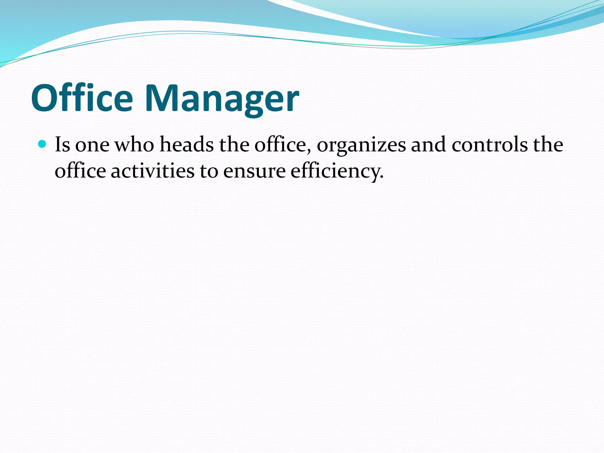Office management | PPTX