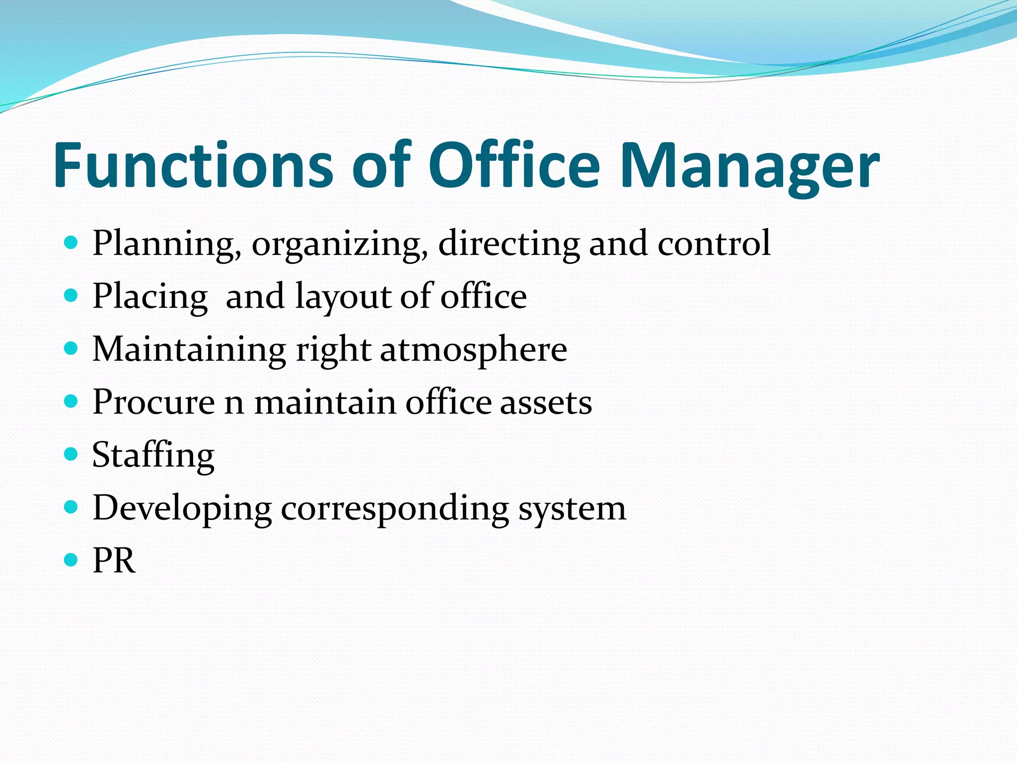 Office management | PPTX