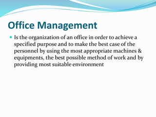 Office management | PPTX