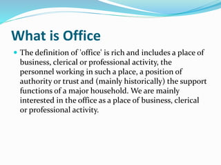 Office management | PPTX