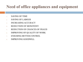 OFFICE MANAGEMENT -BBA PPT | PPTX
