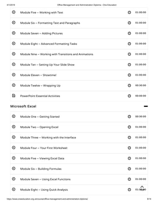 Office Management and Administration Diploma - CPD Accredited | PDF