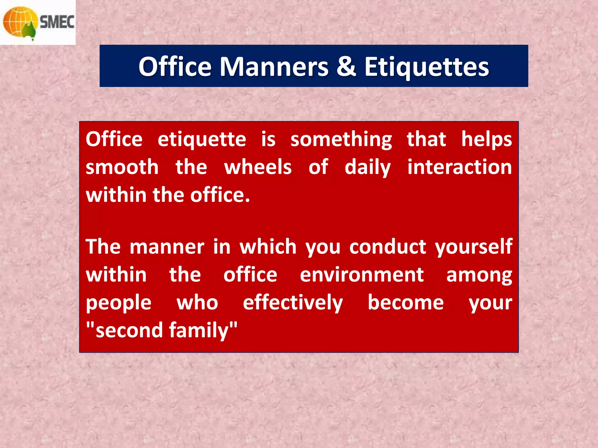 Office manners copy | PPT | Free Download