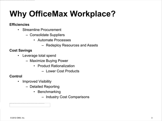 Office Max Workplace | PPTX