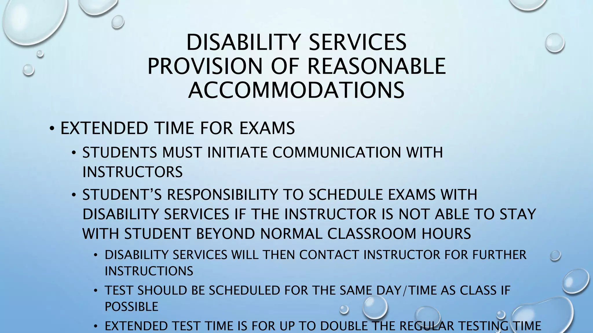 Office of Disability and Special Services Presentation | PPTX