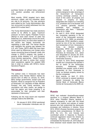 Office of Foreign Assets Control & Sanctions 2019 Changes | PDF ...