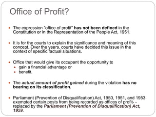 Office of profit | PPT