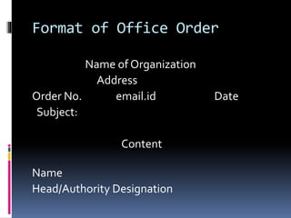 OFFICE ORDER (DR. POONAM DUA) (2).pptx
