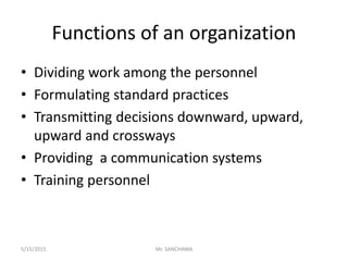 OFFICE ORGANIZATION LECTURE THREE | PPTX