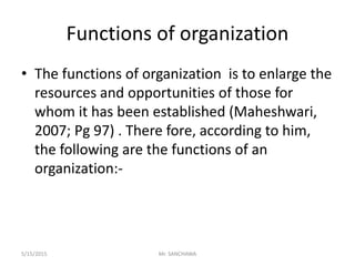 OFFICE ORGANIZATION LECTURE THREE | PPTX