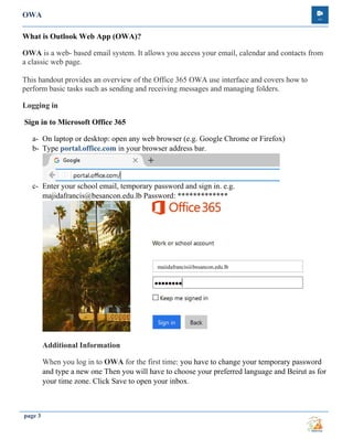 Office outlook tutorial | PDF