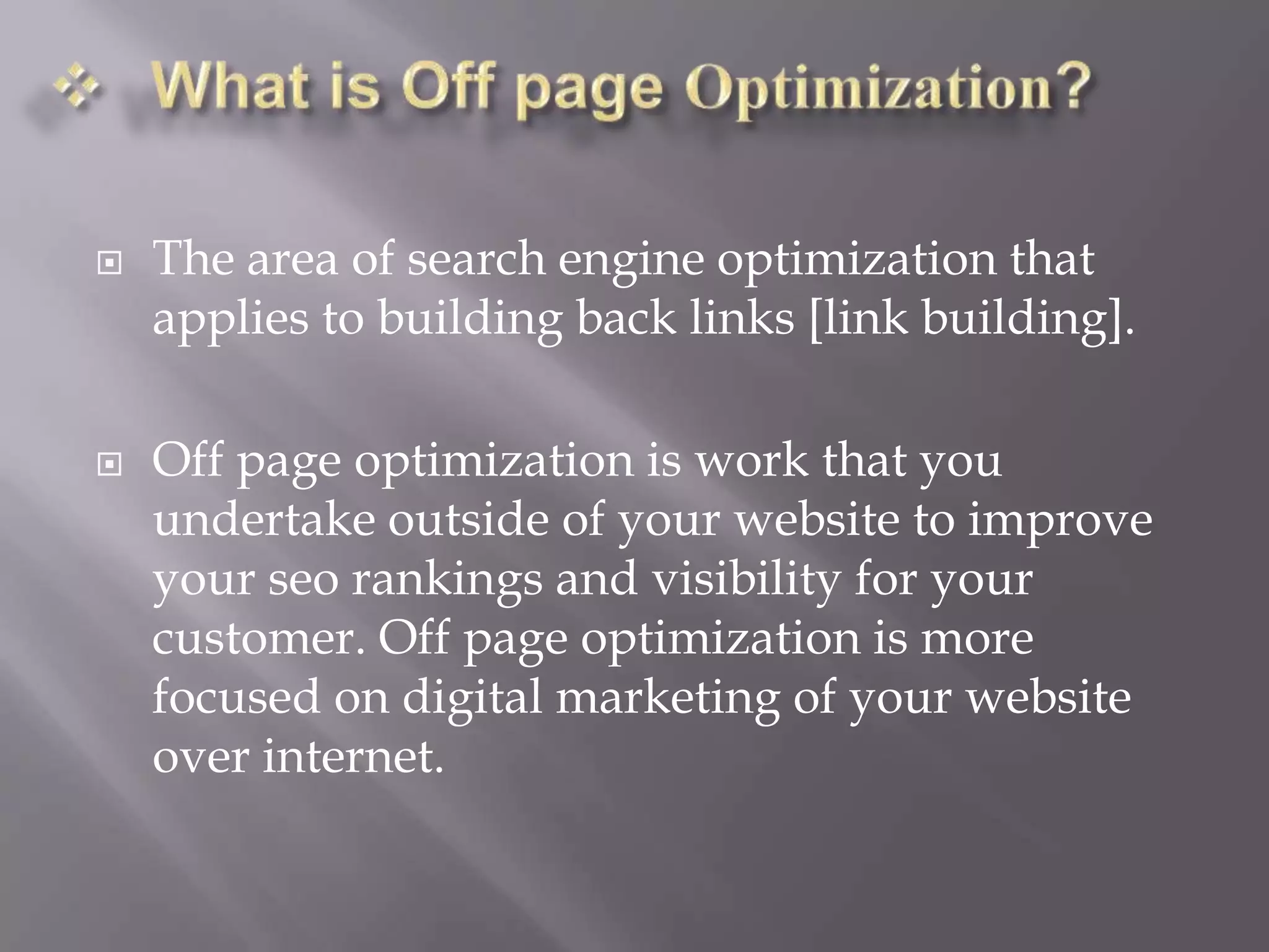 Office page optimization | PPTX | Social Networking | Internet