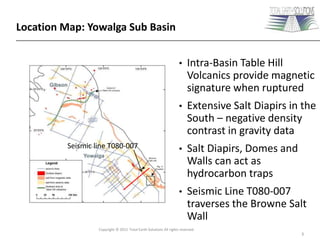 Salt Walls in the Officer Basin Signature in Aero Magnetic Data | PPTX