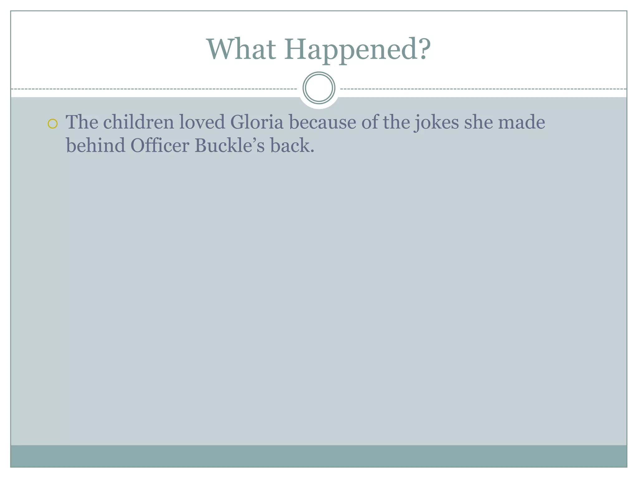 Officer buckle and gloria powerpoint | PPTX