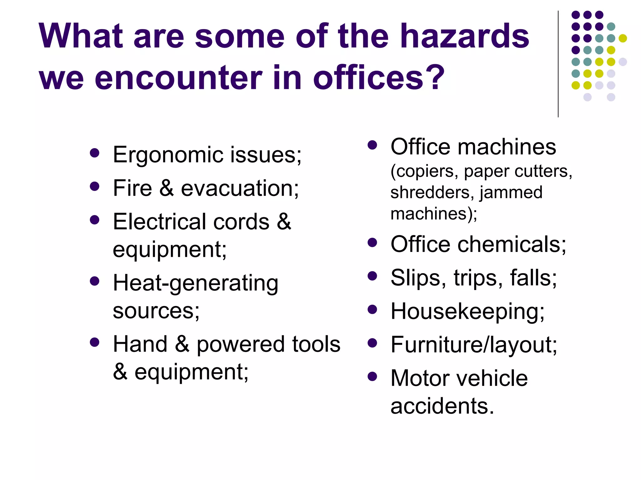 Office safety | PPT