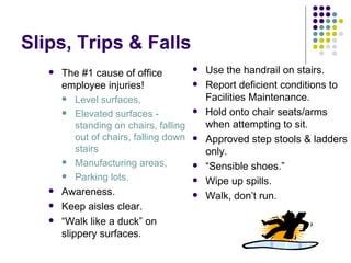 Office Safety Tips Presentation