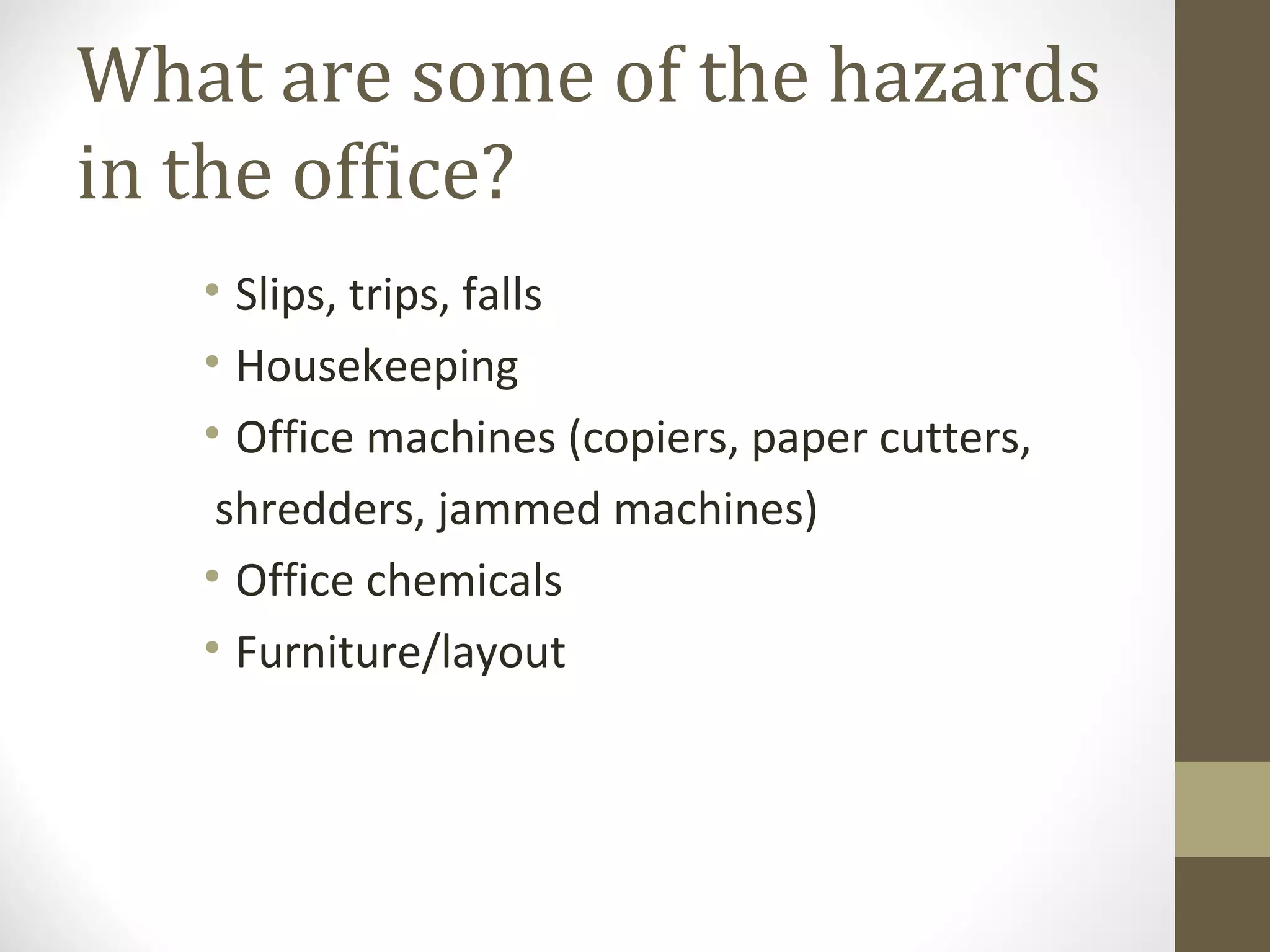 Office safety | PPT