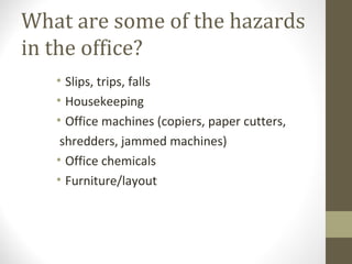 Office safety | PPT