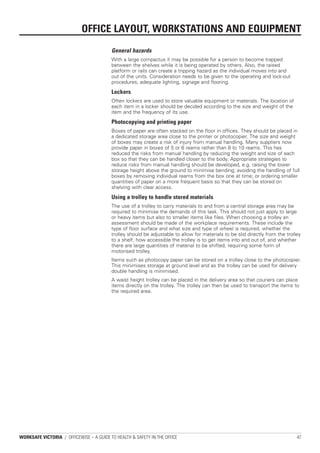 A guide to health safety in the office | PDF