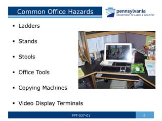 Office Safety slides for office employees | PPTX