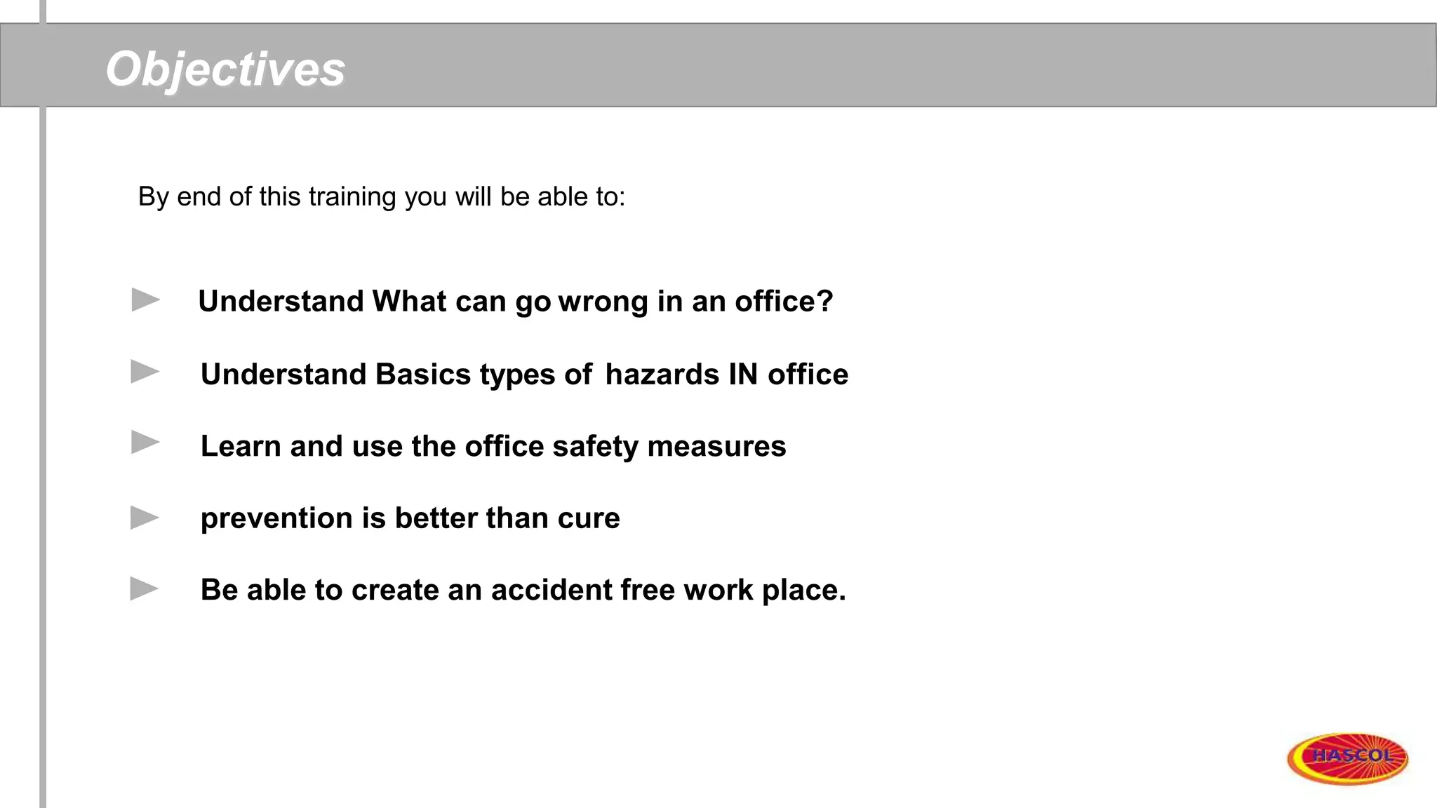 Office safety awareness training | PPTX