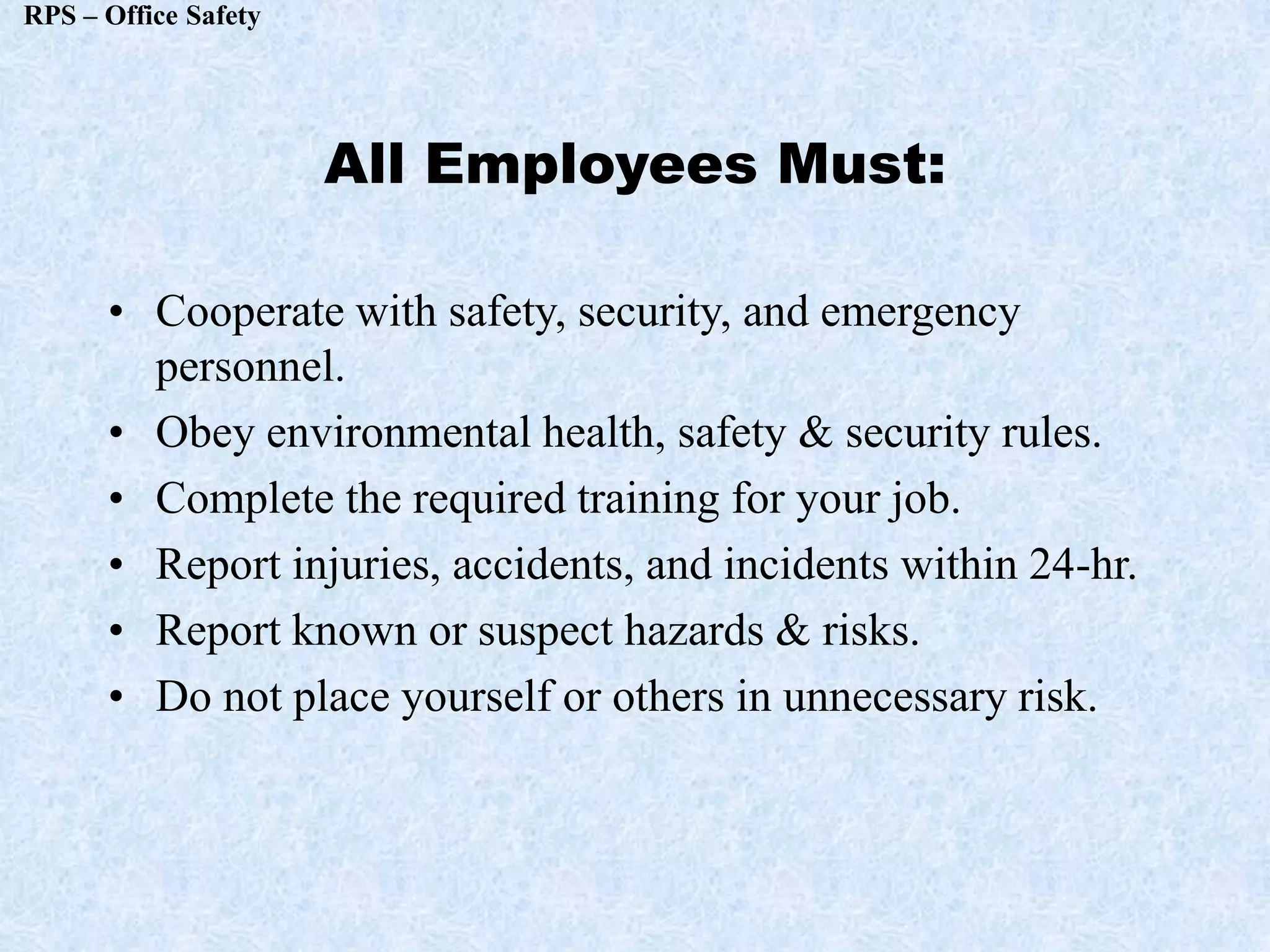 Office Safety Awareness | PDF