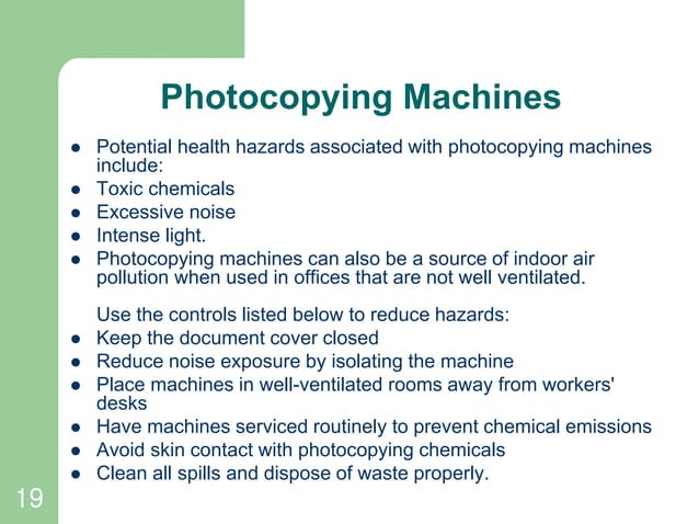 Office Safety HSE Presentation HSE Formats.ppt | Death, Injury, or ...