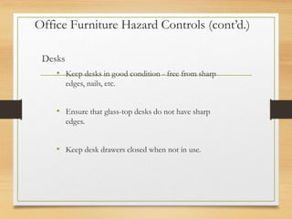 Office_Safety_Training.ppt | Death, Injury, or Military Conflict ...