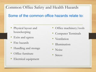 Office_Safety_Training.ppt | Death, Injury, or Military Conflict ...