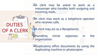 A PowerPoint Presentation on Office Stafff | PPTX
