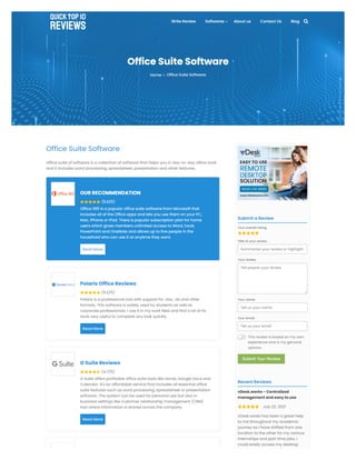 Office Suite Software | PDF
