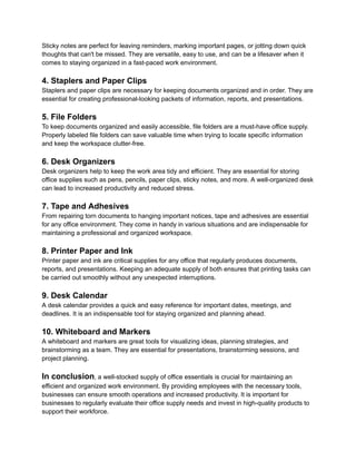 office supplies.office suppliesoffice supplies | PDF