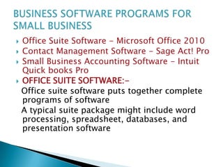 Office support system and application software | PPTX