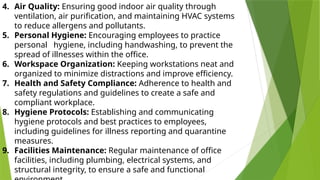 Presentation on Office Hygiene, Table Hygiene, | PPTX