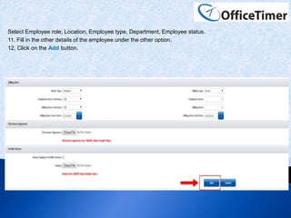 Office timer tutorial for beginners to add Clients, Employees, Projects and Tasks. | PPTX ...