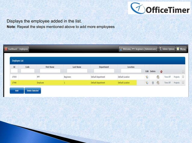 Office timer tutorial for beginners to add Clients, Employees, Projects and Tasks. | PPTX ...
