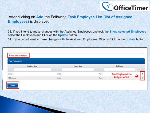 Office timer tutorial for beginners to add Clients, Employees, Projects and Tasks. | PPTX ...