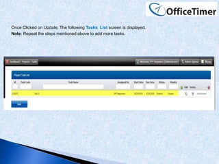 Office timer tutorial for beginners to add Clients, Employees, Projects and Tasks. | PPTX ...