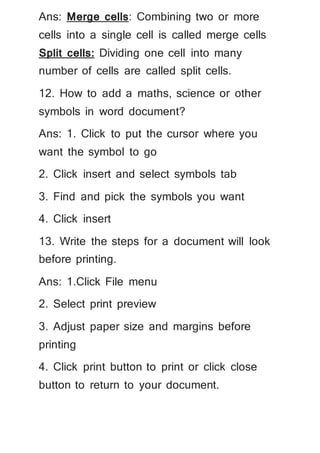 CLASS IX COMPUTER APPLICATIONS | DOCX | Desktop Publishing | Computer ...