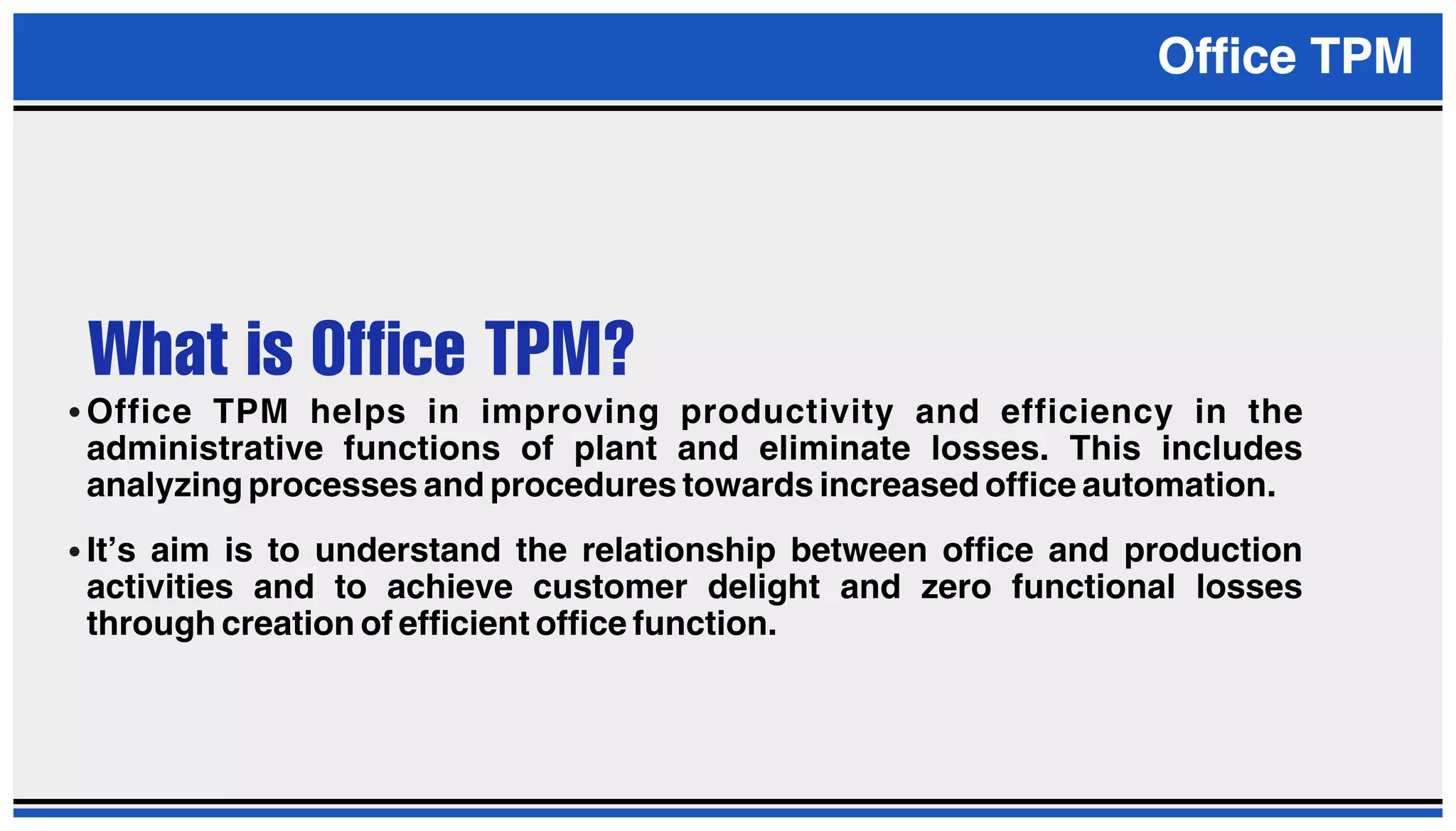 OFFICE TPM PPT | PDF
