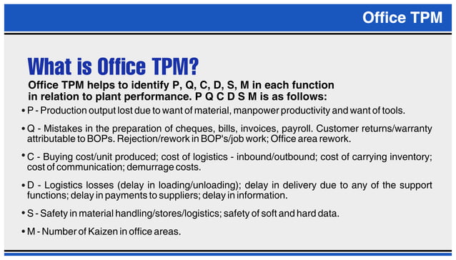 OFFICE TPM PPT